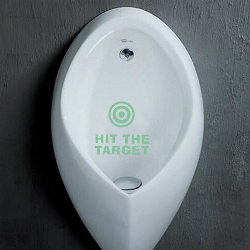 Bathroom Toilet Luminous Paste Stickers Hit The Target Patt