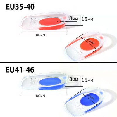 1 Pair gel inole ilicone Men Women heel Cuhion inole ole rel