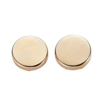 1 Pair Brass Round Button ver Cufflinks Formal Shirt Cuff Li