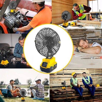 20V Cordless Camping Fan Jobsite Fan for Dewalt 18V 20V