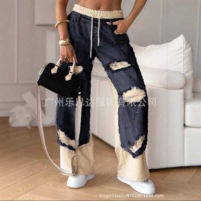 In Stock Independent Station Womens Casual Hole Stitching D