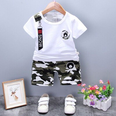 Summer Casual Clothes Baby Boys Girls Fashion Cartoon T Shir