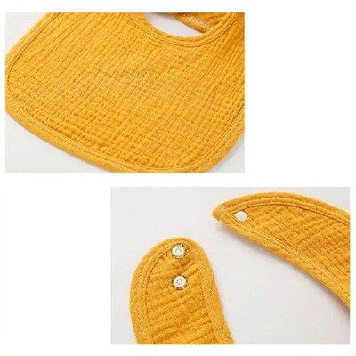 WXTD Baby Feeding Drool Bibs Infants 4-layers Cotton Gauze