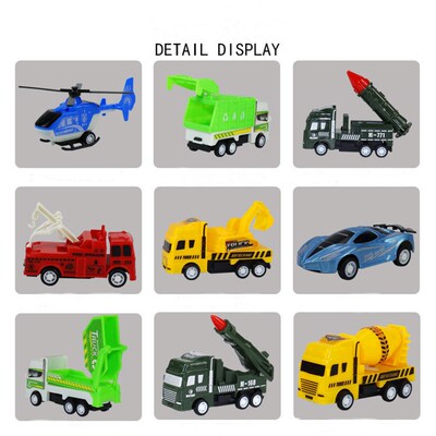 6PCS/Set Engineering Vehicle Cars Set Pull Back Construction
