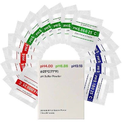 18-Pack PH Meter Buffer Solution Powder, PH 6.86/4.00/9.18,