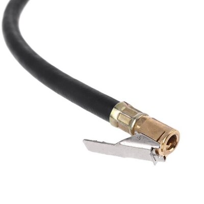 LCD Digital Tire Inflator Pressure Gauge with Hose Chuck Cli