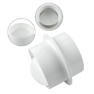 High Quality Bathroom Check Valve Ventilation Round White