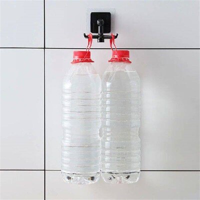 1/2/4PCS 360 Degrees Rotated Kitchen Hooks Self Adhesive 6