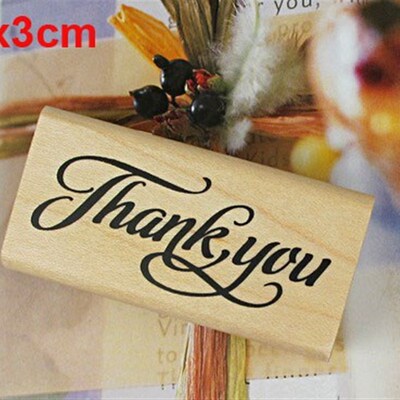 Thank You Wood Stamps DIY Scrapbooking Thank You Wooden Rubb