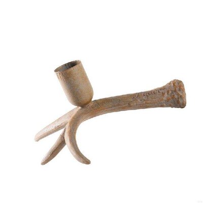 583C Antique Deer Antler Resins Holder Stand for Farmhouses