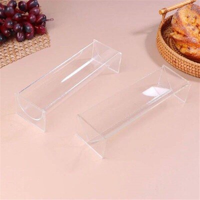 Clear Acrylic Cracker Tray Rectangular Cracker Dish Holder