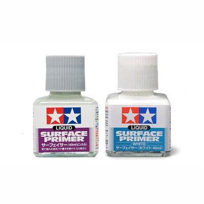 Tamiya Tool Liquid Surface Primer White Grey 40ml 87075/8709