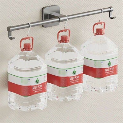 Removable Bathroom Towel Rack Space Aluminum Bilateral