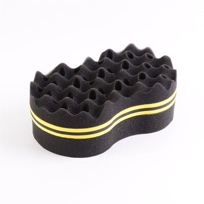 Sponge Brush Oval Brush Doublesided Wave Shape Curling Tool