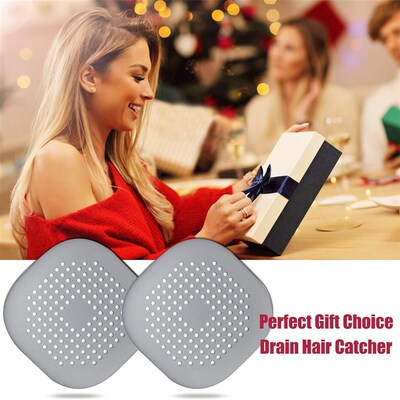 Hair Drain Catcher Square Drain Cover Silicone Hair Stopper