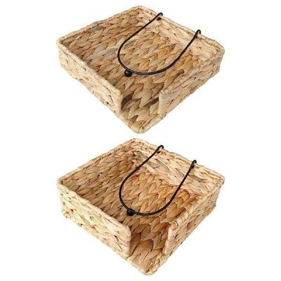 Water Hyacinth Napkin Holder Tissue Holder for Party Toilet
