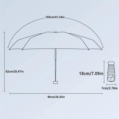 Small Folding Umbrella Sun Women GiftMen Mini Sun Parasol Gi