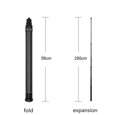 2.9M Carbon Fiber Selfie Stick for Insta360 One X 3 DJI