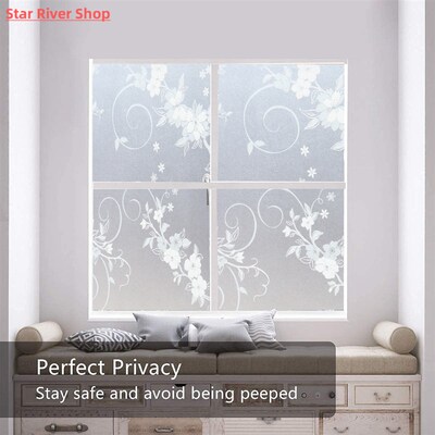 3D Matte Window Film Privacy Stained Glass Vinyl Self Adhesi