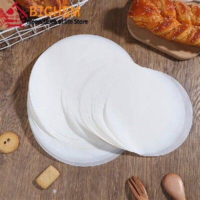 50Pcs Baking Oiled Paper Circle Parchment Paper