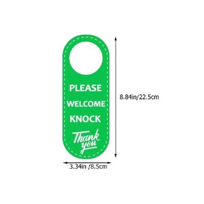 4 Pcs Signage Door Decor Shop Listing Hotel Double-sided Pu