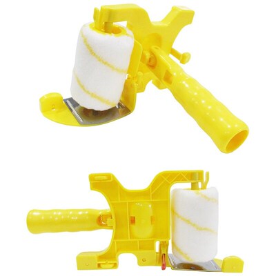 7Pcs Paint Edger Roller Brush Tools Portable Clean-Cut Brush