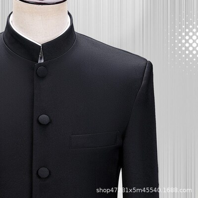 Lixel Mens Chinese-oshan Suit Costume Choir Costume Embroid