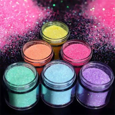 6 Colors Glitter Candy Sugar Sand Loosen Powder Dust Woolen
