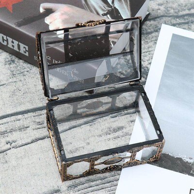 Vintage Transparent Pirate reasure Storage Box Candy Trinket