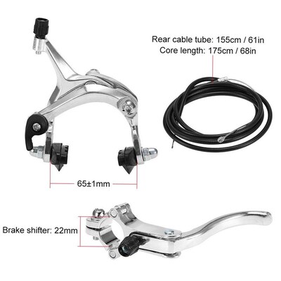 Front/Rear Fixie Bike Brake Kit Road Bike Cruiser Brake Set
