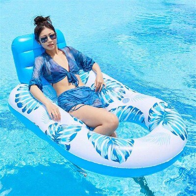 Pool Floaties Lounger Beach Floats Chair with Cup Holder