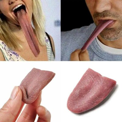 3 Pcs Horrible Stretchable Tongue Realistic Magic Tongue Fak