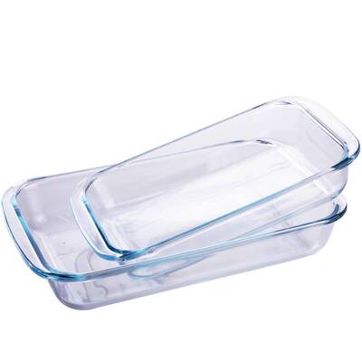 Tempered glass baking tray Household rectangular heat resist