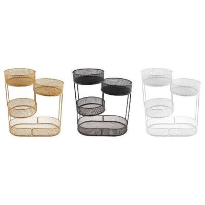 Worktop Fruit Basket Fruit Bowl Holder Serving Tray Metal