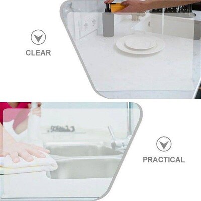 2 Pcs Splash Proof Anti-splash Baffle Water Trough Basin