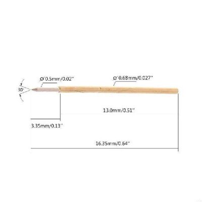 2025 New Spring Test Probes 100Pieces 0.68mm Spring Test