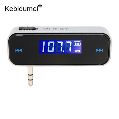 Kebidumei Mini 3.5mm In-car Music Audio FM Transmitter Wirel