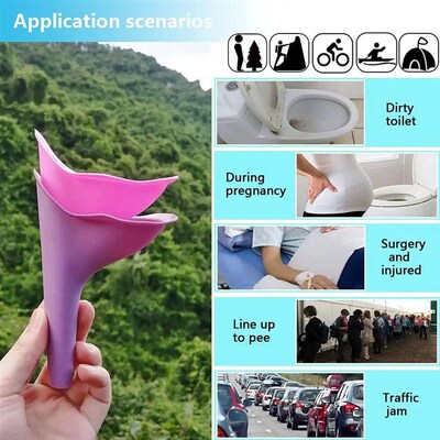 Women Urinal Outdoor Travel Camping Urinal Funnel Portable F