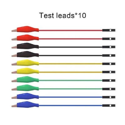 10pcs Test Leads Alligator Clips Jumper Wires for Electric
