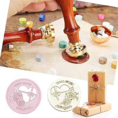 Round-shaped Wax Seal Stamp Vintage Craft Sealing Stamp
