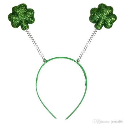Irish St Patricks Day Headband Green Leprechaun hairband Sha