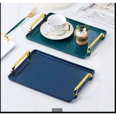 Rectangular Plastic Tray Binaural Storage Tray Tea Trays