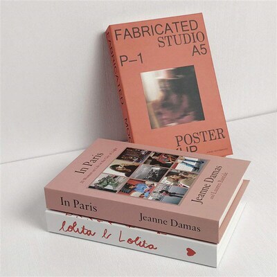 Modern minimalist simulation book cream style fake book pho