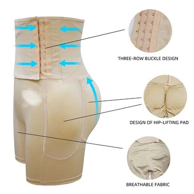 Body Shaper Butt Lifter Enhancer Hip Pad High Waist Tummy Co