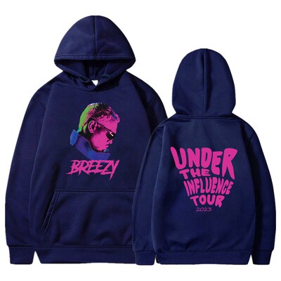 Chris Brown Under The Influence Tour 2023 Breezy Merch Hoodi