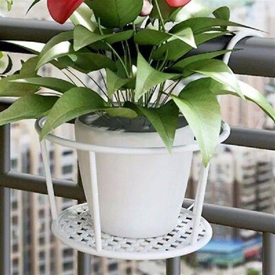 Over The Rail Planter Metal Iron Fence Planter Flower Stand