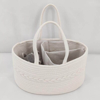 Multifutional Travel Out Portable Mommy Bag Cotton Rope Di