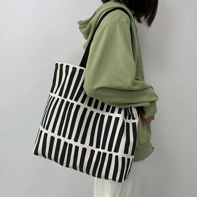Women Canvas Tote Bag Fashion Korean Cotton Cloth Eco Reusab