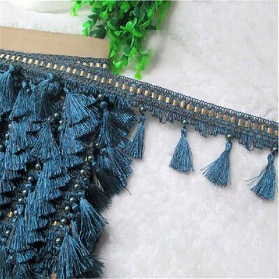 12 Yards Curtain Tassel Fringe Edging Lace Trim DIY Sewing