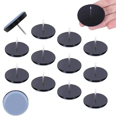 CHCH 20 Pcs Furniture Slider Pads With Nail Feet Furniture